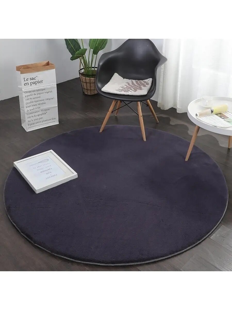 Ковер Natali's Carpets на пол в комнату, прикроватный 200х200 см круглый