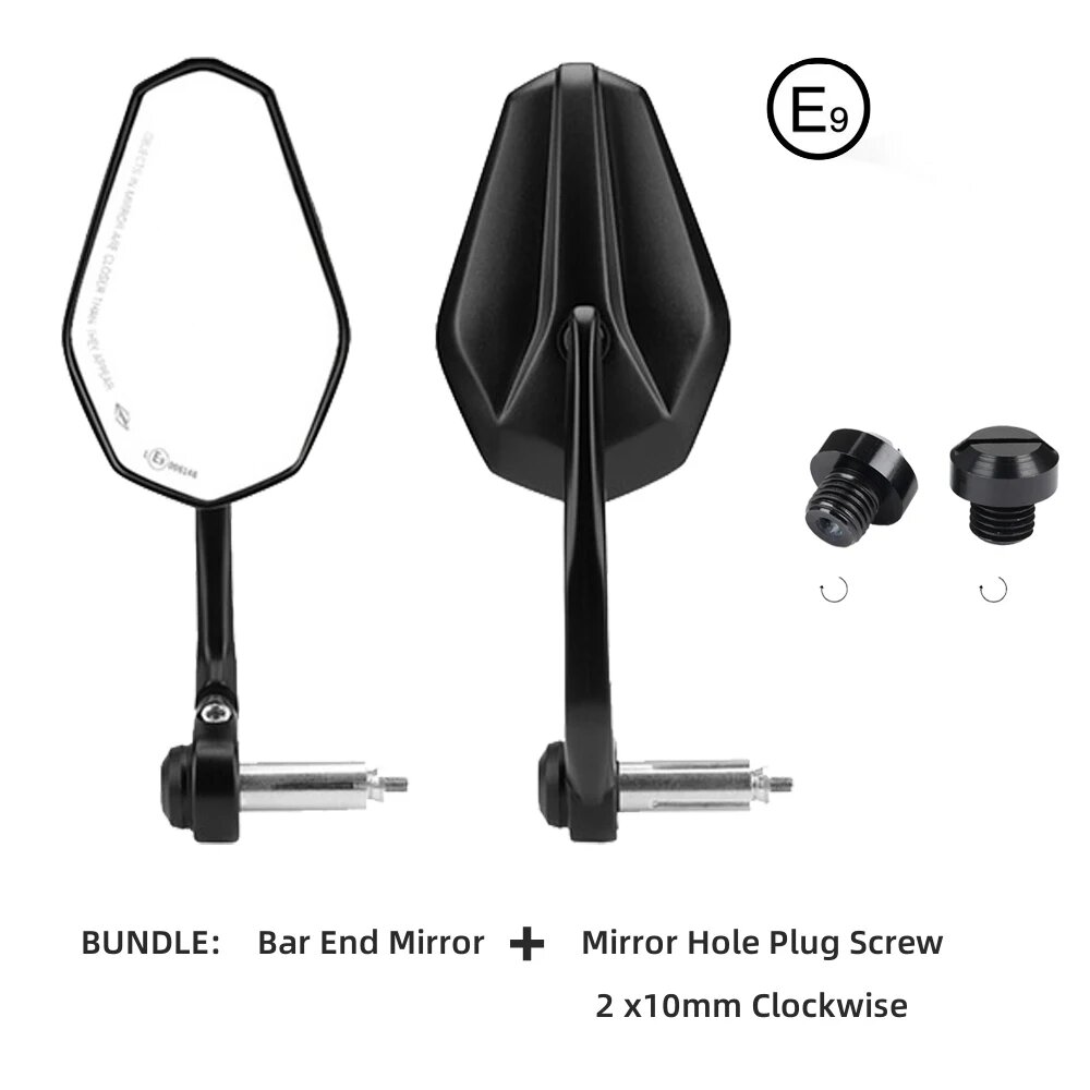 Мото зеркало на руль Bundle1, 2 x 10mm