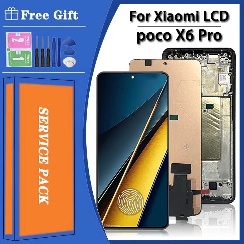 Дисплей Xiaomi Poco X6 Pro 6.67" Black With Frame