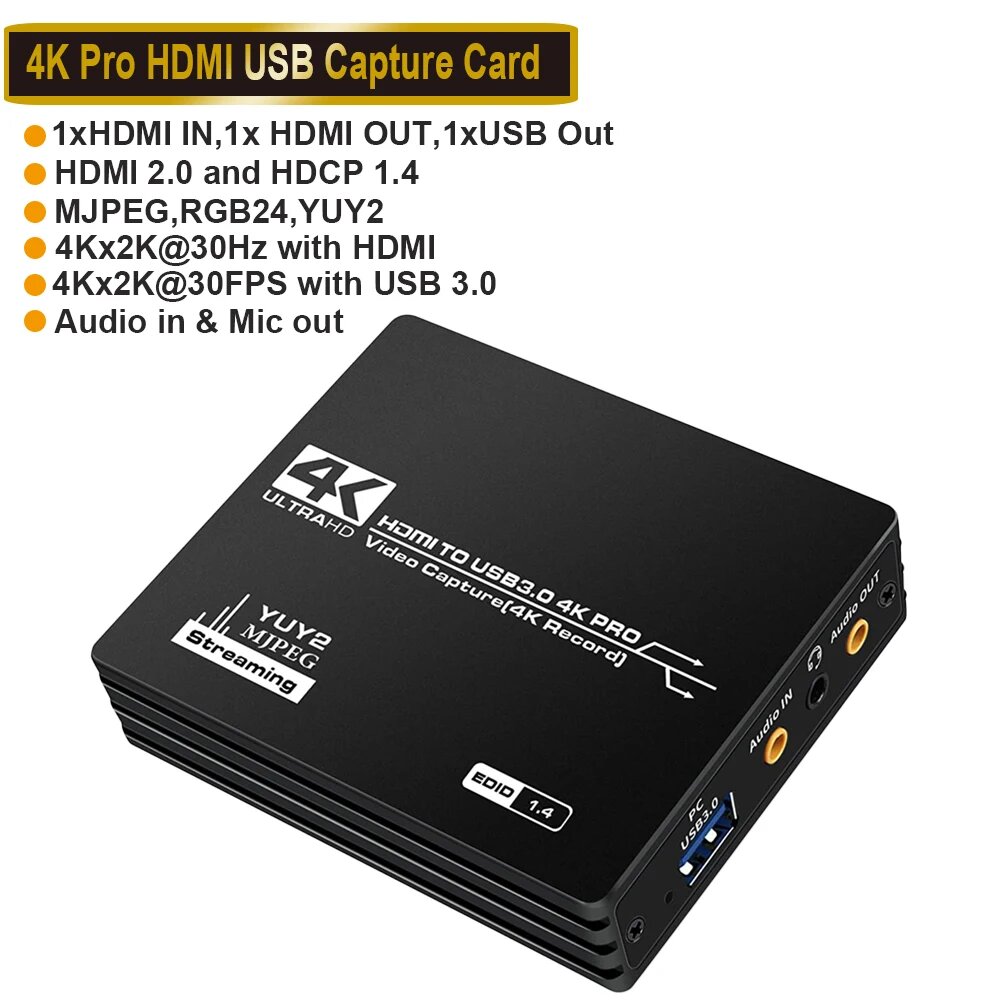 Navceker 4K Pro карта захвата видео ZY-AC3