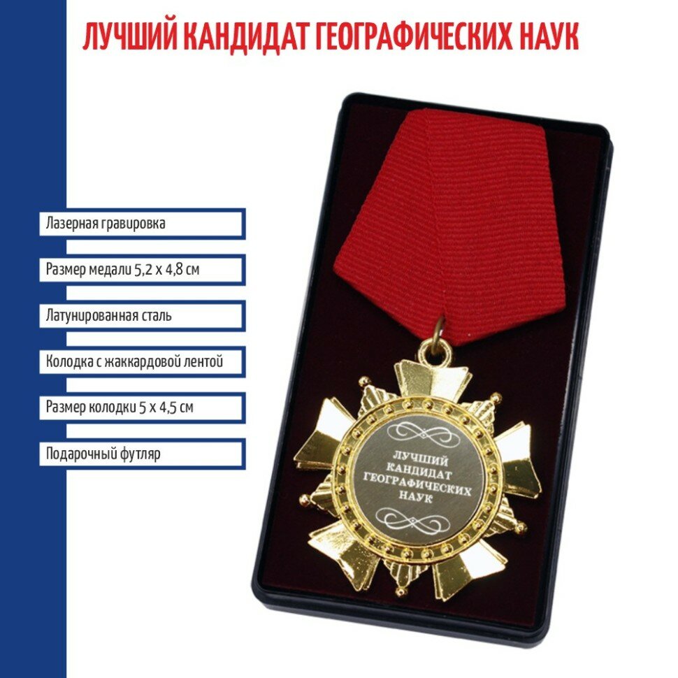 Сувенирный орден "Лучший кандидат географических наук"