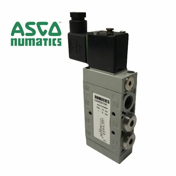 Соленоидный золотниковый клапан ASCO L22BA452OG17P40, 5/2, одна катушка, 1/4', 220-240/50-60 Вольт