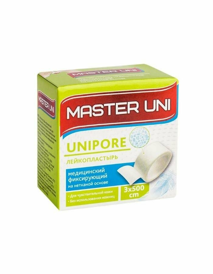 Пластырь на нетканой основе Master Uni Unipore 3х500 см