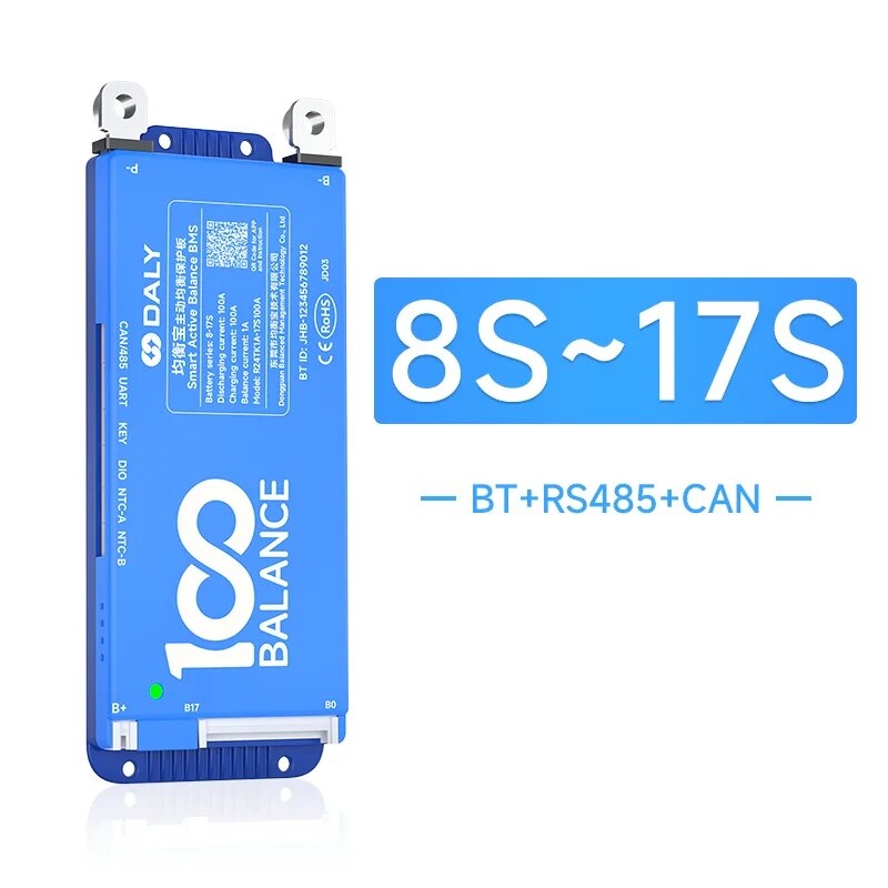 Daly bms Smart bms wifi bluetooth 100-250A для литий-ионных аккумуляторов 150A, 8-17s bt can