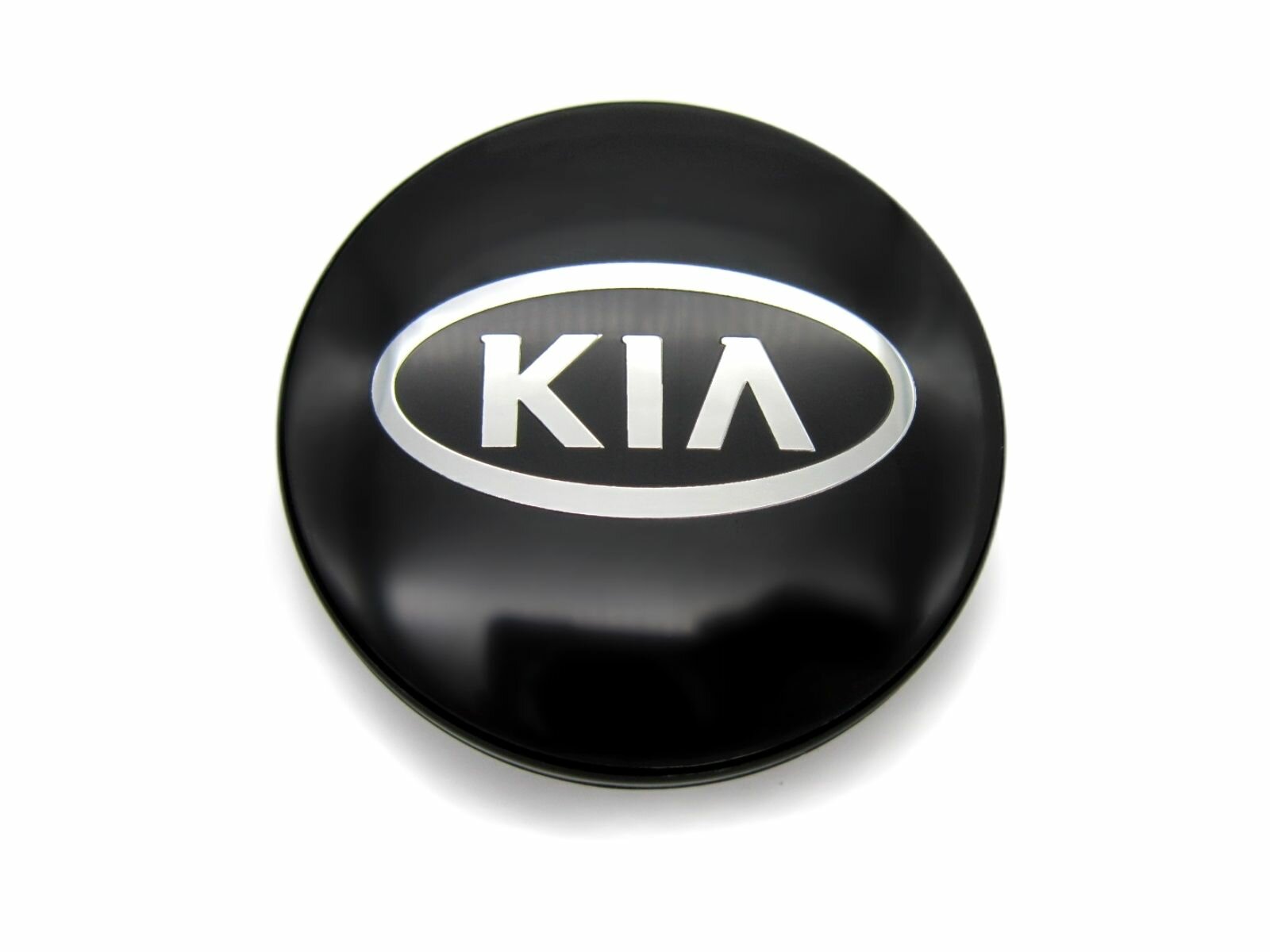 Колпачок заглушка на литой диск КиК Киа черный 62/55/10, 1 шт.