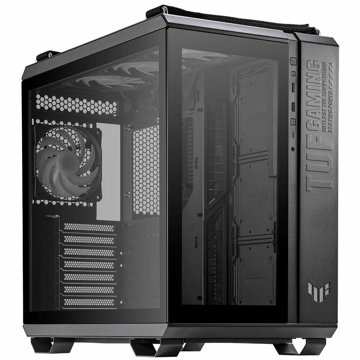 ASUS Корпус Miditower ASUS TUF Gaming GT502 PLUS, ATX, черный (без БП)