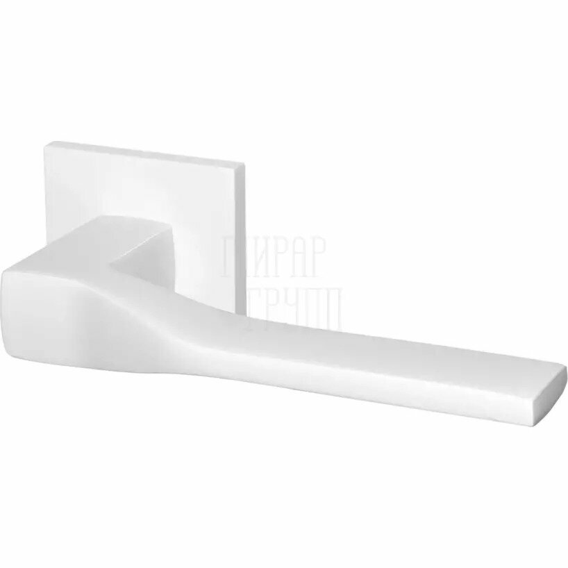 Дверная ручка Armadillo на квадратной розетке "GRAND" USS белый