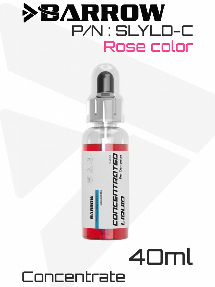 Концентрат Barrow water cooling liquid for PC 40ML - Rose color