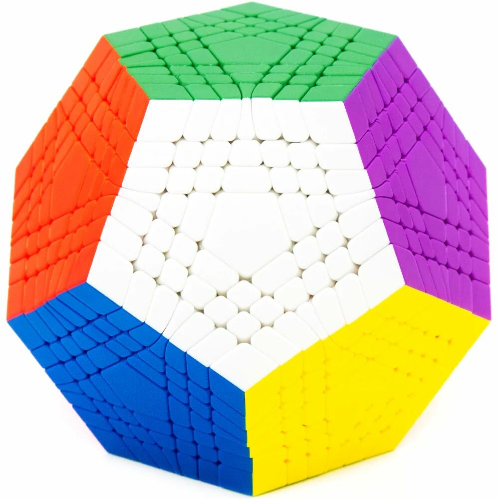 Мегаминкс рубика / ShengShou Teraminx v2 Цветной пластик