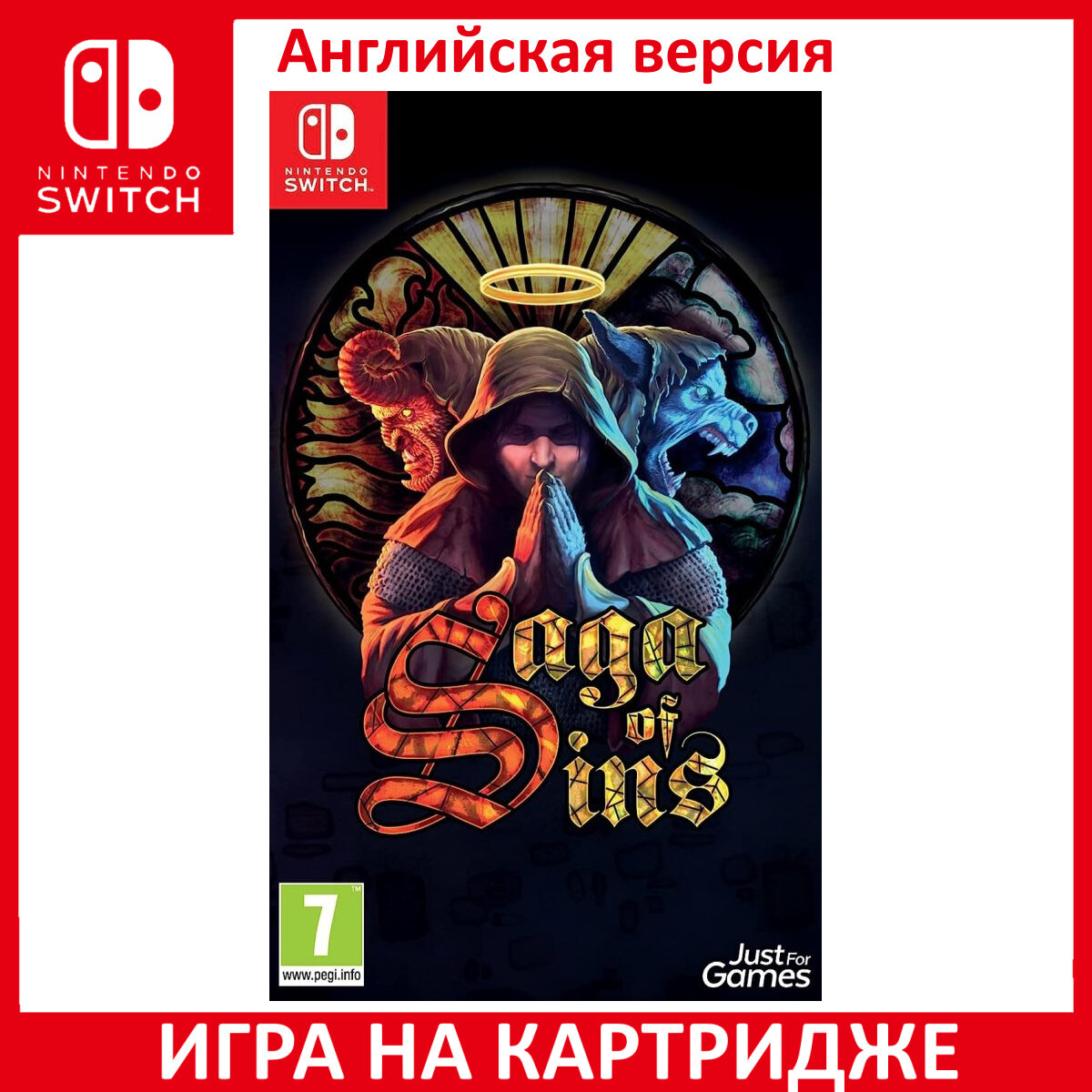 Игра Saga of Sins Switch Английский язык Картридж на Nintendo Switch