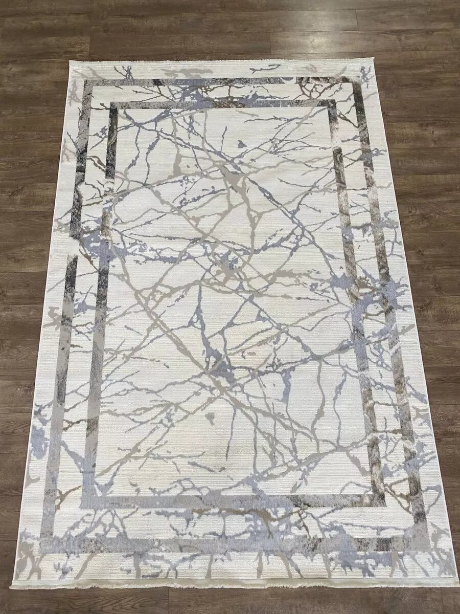 Altyn-kovri Company Ковер комнатный турция 150x200см Versay 906 Cream L Grey