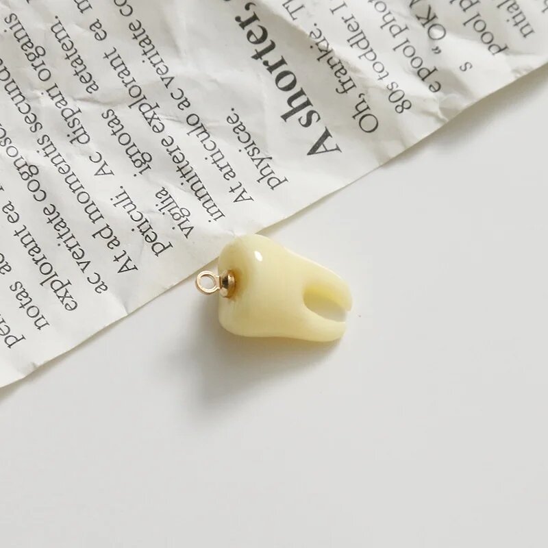 Забавная имитация трехмерных зубьев Детская Подвеска «сделай сам» полимерные аксессуары серьги заколка для волос оригинальная ручная работа