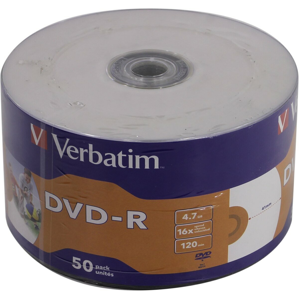 DVD-R Disc Verbatim 4.7Gb 16x <уп. 50 шт> printable <43793>