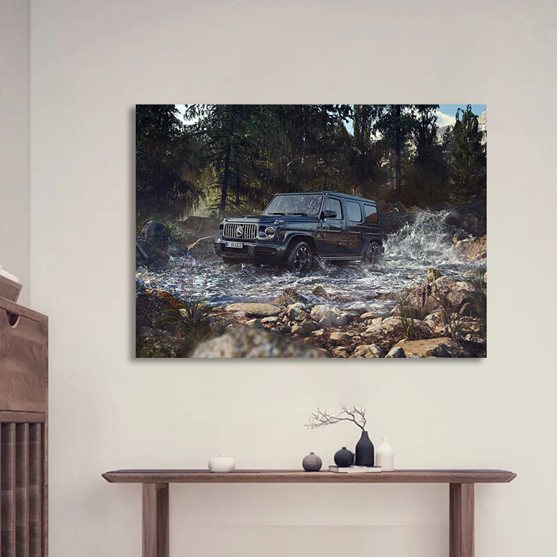 Картина авто / мерседес, картины на стену для интерьера / мужчине, 20х30 см.