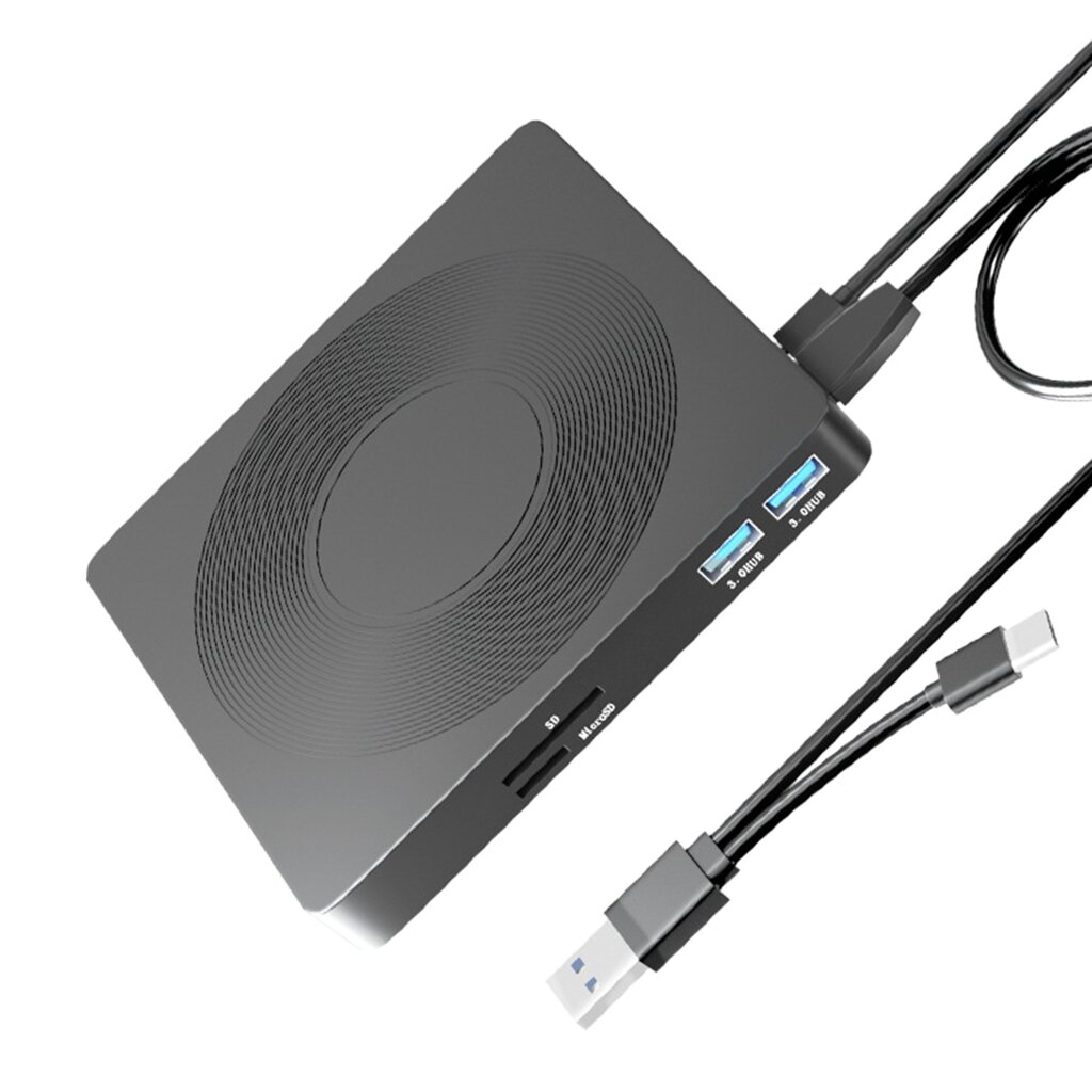 Устройства для записи дисков 6 в 1, тонкий внешний дисковод Устройства для записи дисков, проигрыватель-считыватель для воспроизведения музыки и резервного копирования данных