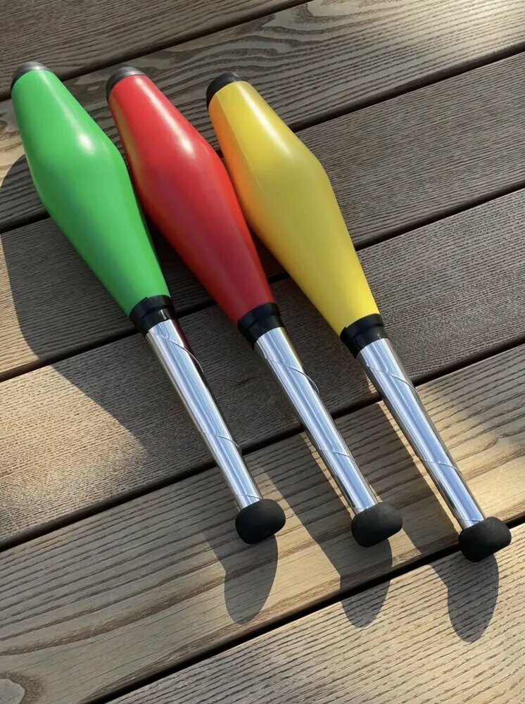Булавы для жонглирования (3 шт) Цвет: разный