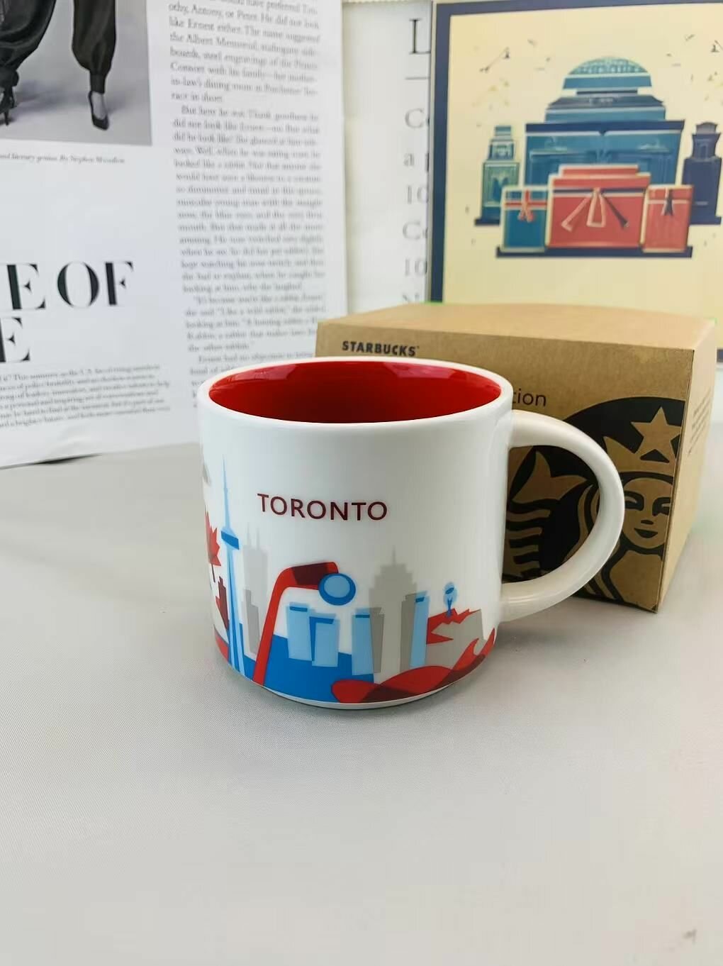 Кружка Starbucks из серии YOU ARE HERE с подарочной коробкой Toronto, стильный сувенир для путешествий и подарков