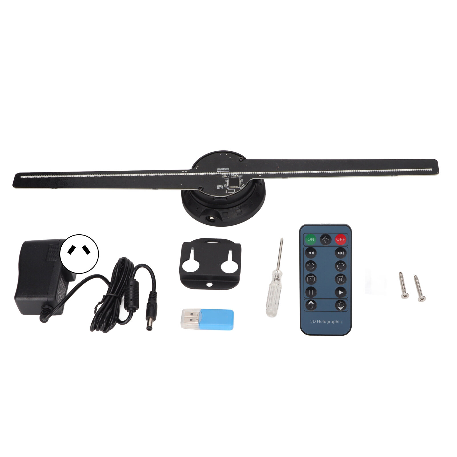 42см DF -42 3D голографический вентилятор Advertising Machine 2 Blade светодиодный проекционный вентилятор 3D -дисплей 100–240VAU Plug