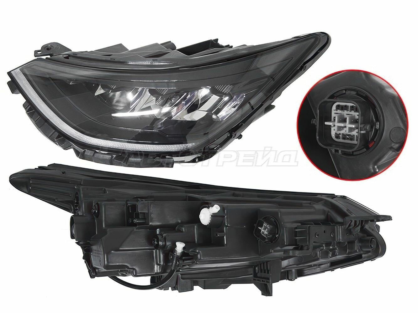 Фара левая LED для Хендай Соната арт ST130017 SAT