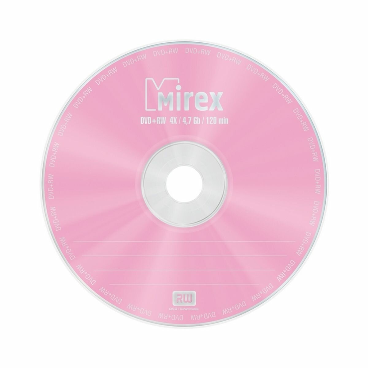 Оптический диск DVD+RW Mirex 4.7Gb, 4x, slim case (UL130022A4S), 50шт.