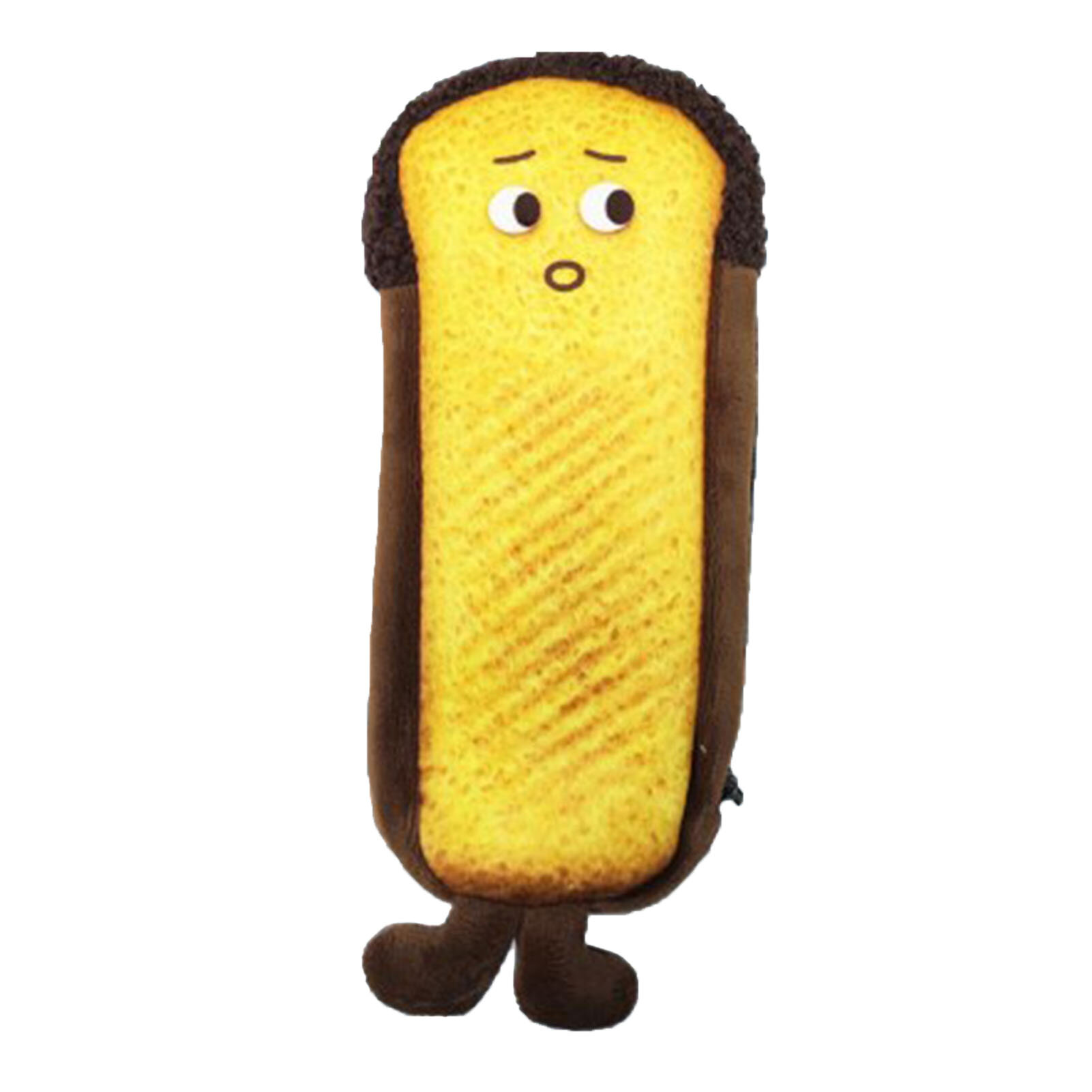 Мягкий пенал с милым дизайном в виде тоста, большой вместительный, персонализированный пенал для ручек для студентов.