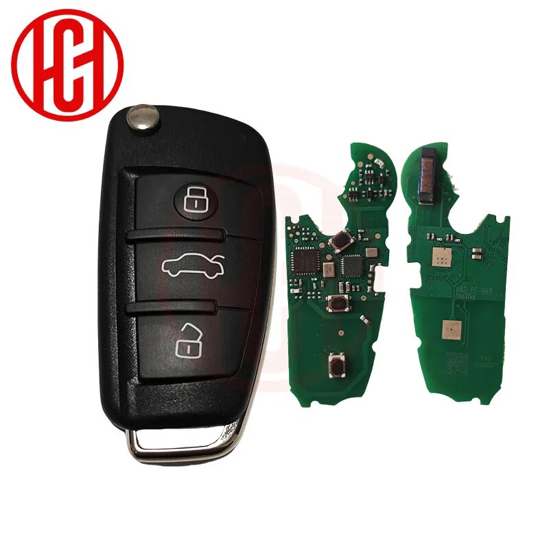 Дистанционный ключ от автомобиля 315 МГц 434 МГц 868 МГц 8E чип для AUDI A6 S6 Q7 2004-2015 брелок FCCID: IYZ 3314 4F0837220M 220T 202D 202R автомобильный ключ, 8E 433MHZ Key