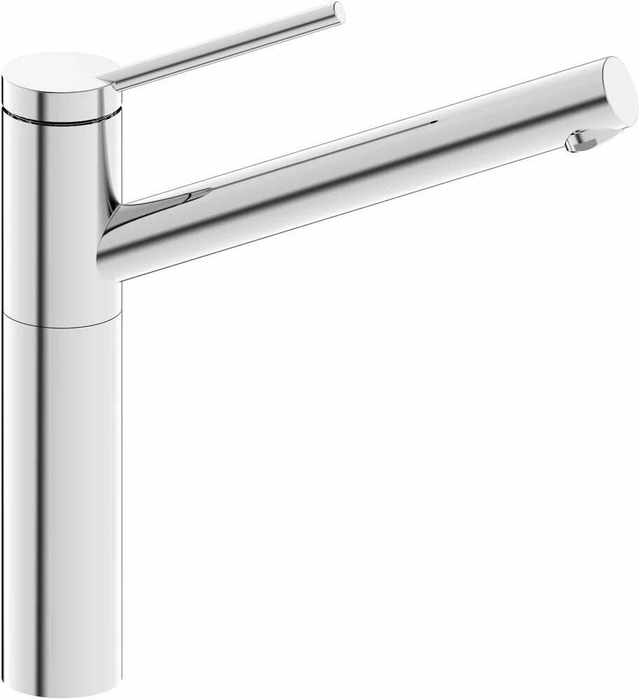 Смеситель для кухни Rush MS9035-34 с поворотным изливом, хром, глянцевый, однорычажный, латунный, с керамическим картриджем