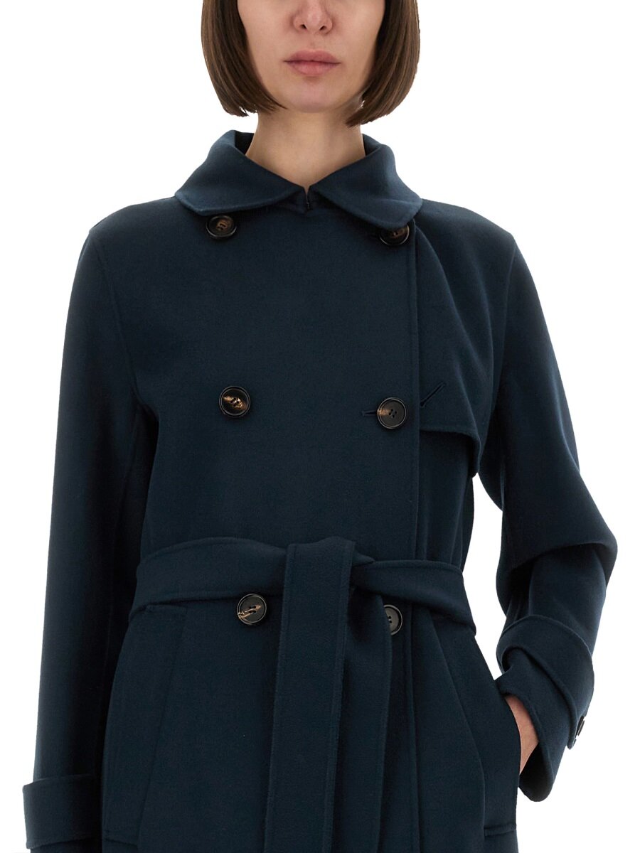 Тренчкот Max Mara, размер 42, синий — фото 1