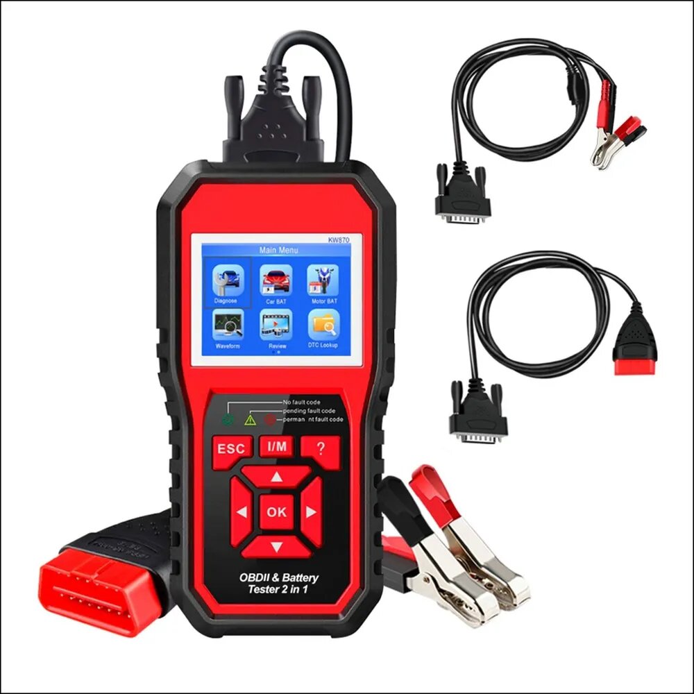 KONNWEI OBDII Auto Diagnostic Code Scanner (KW870) Универсальный тестер автомобильного