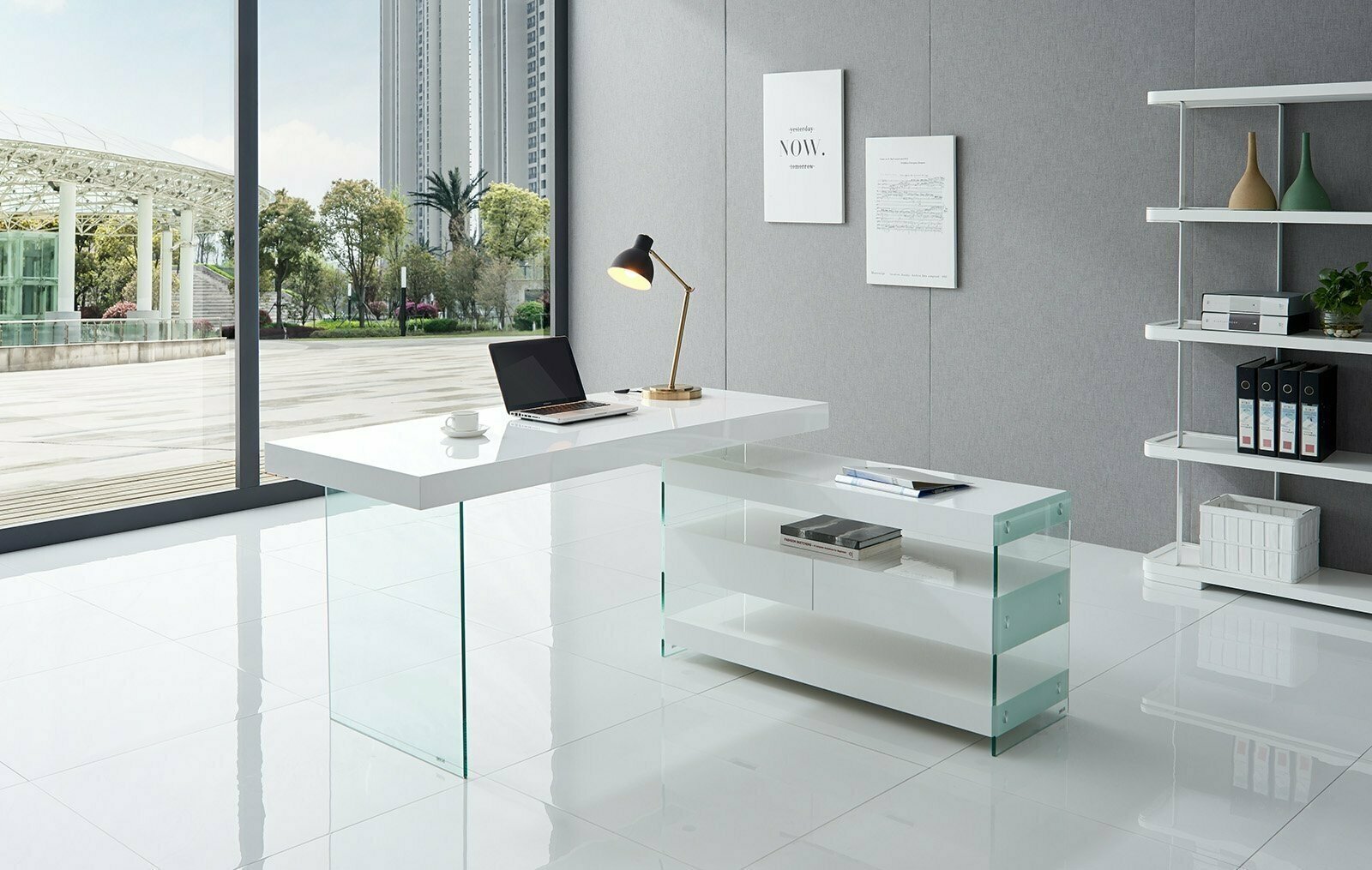 Стол письменный Attica, белый