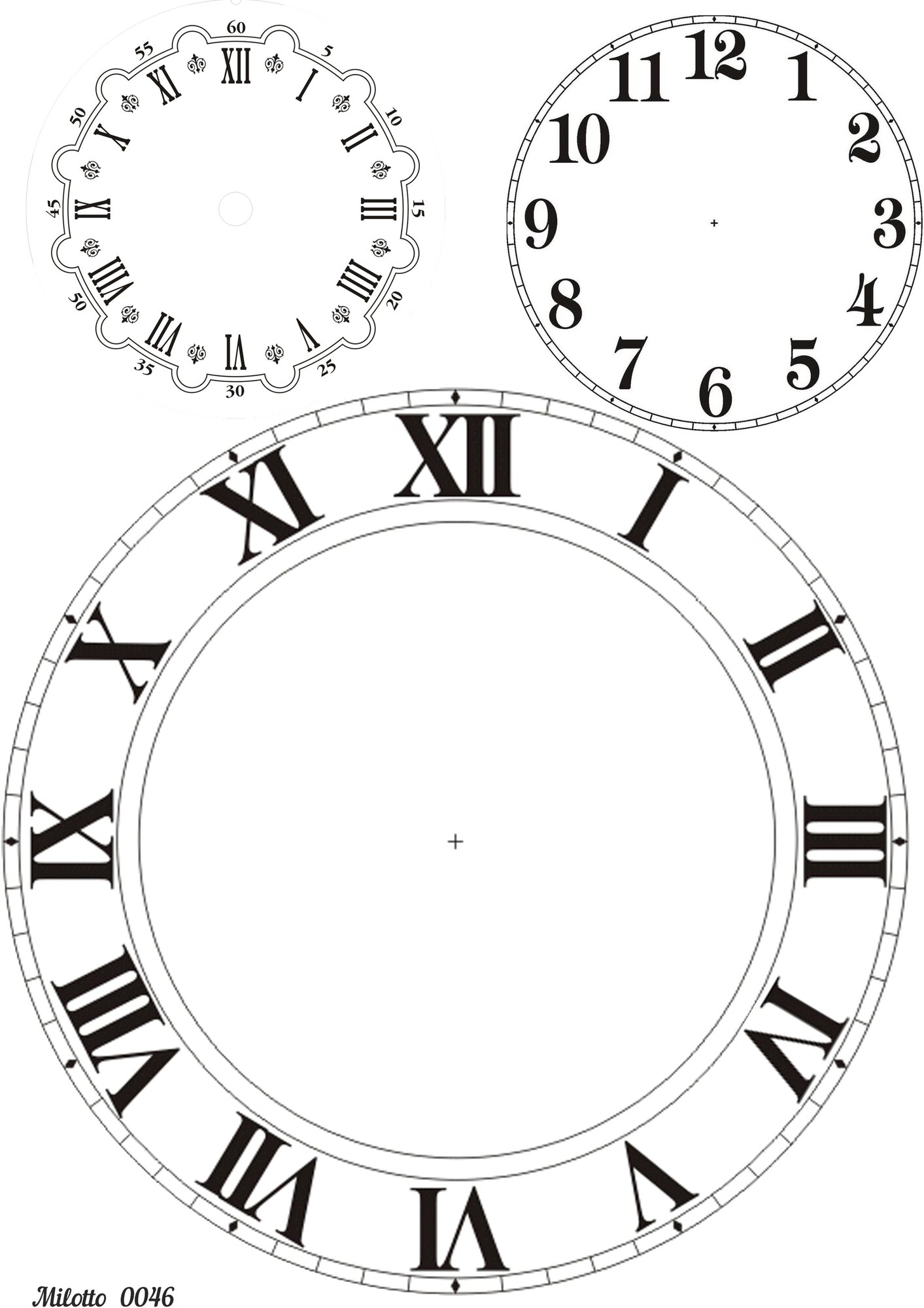 Рисовая бумага для декупажа карта А4 салфетка 0046 циферблат основа для часов винтаж крафт DIY Milotto