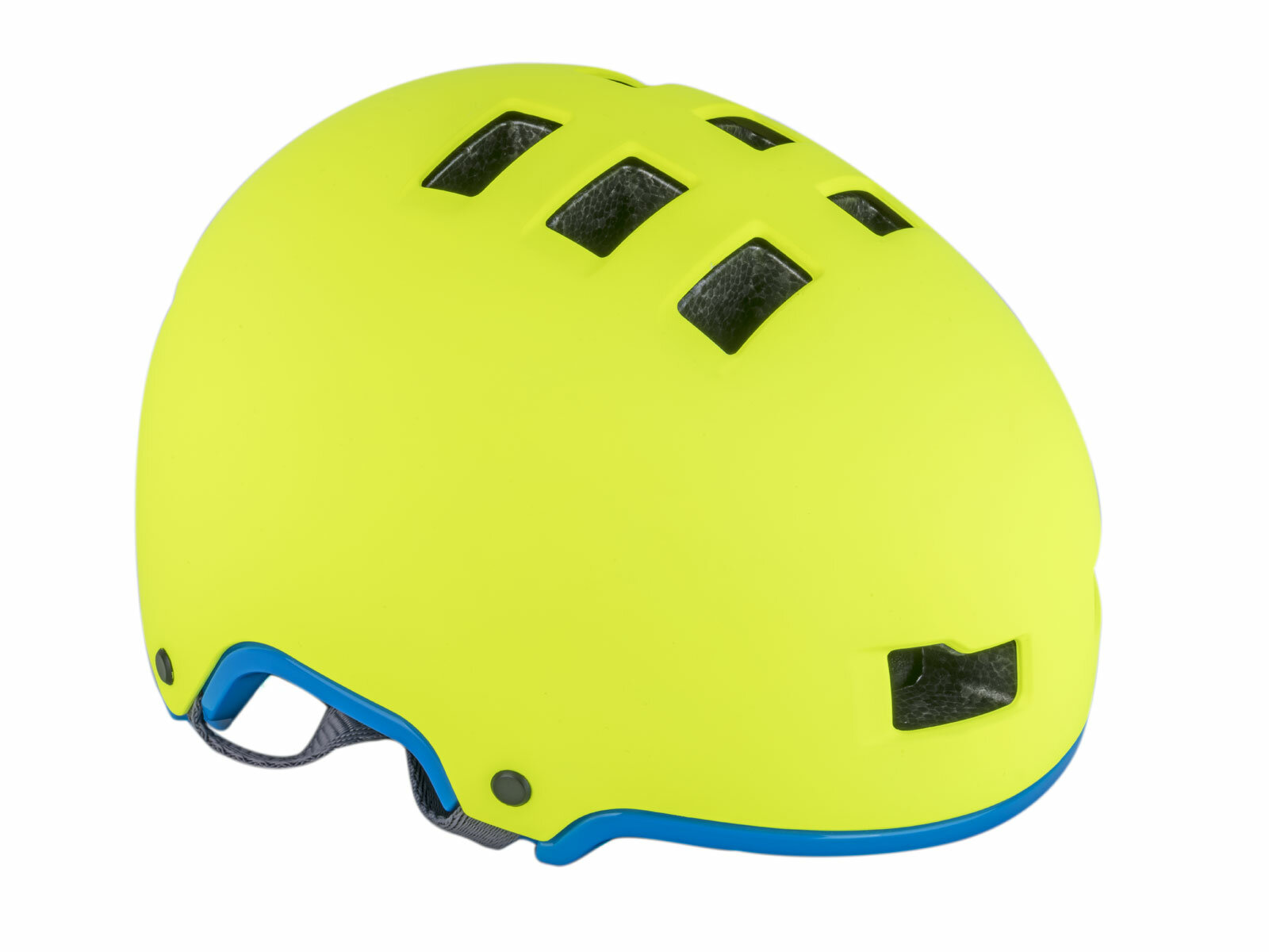 Шлем Author Lynx X9 HARD SHELL неоновый желтый/голубой 54-58