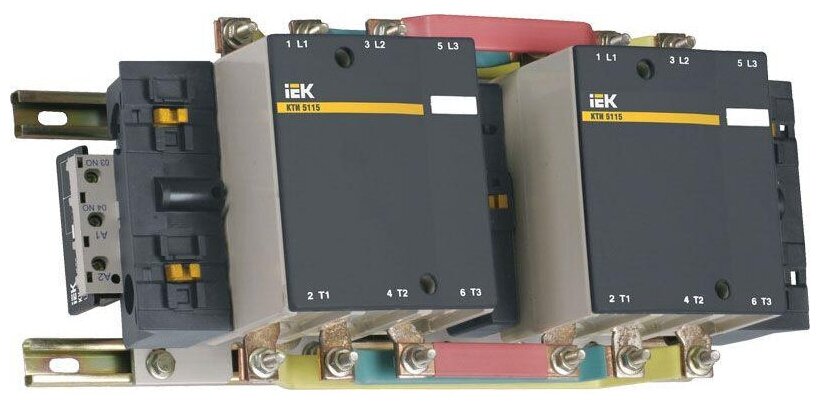 Контактор КТИ-51153 реверс 115А 230В/АС3, IEK KKT53-115-230-10 (1 шт.)