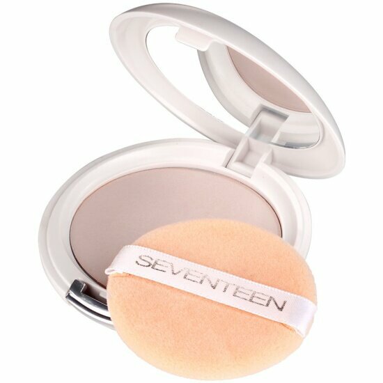 Компактная шелковая пудра для лица Seventeen Natural Silky Compact Powder, тон 06 Фарфор
