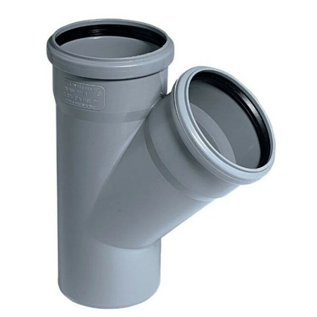 OSTENDORF тройник для внутренней канализации 110x100 мм, вес 67 г, конструкционная деталь