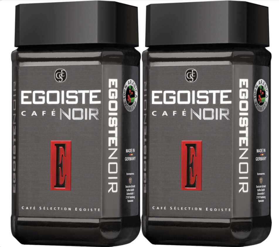 Кофе растворимый Egoiste Noir 100*2 шт Германия