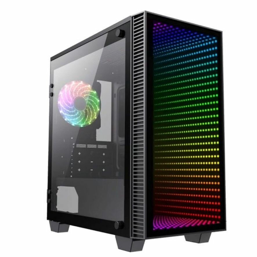 Компьютерный корпус GAMEMAX Mini Abyss (MINI ABYSS) черный - Midi Tower, USB 3.2 Gen 1 Type A