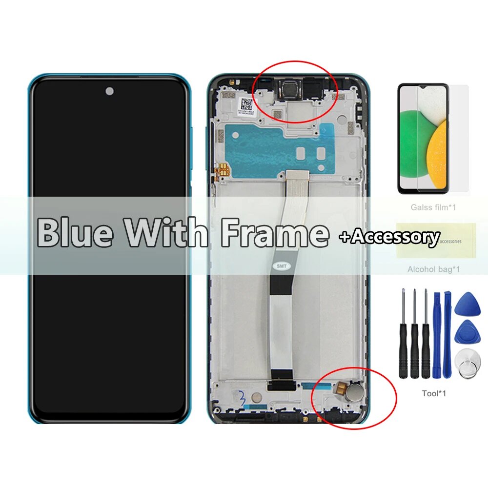 ЖК-дисплей 6,67 'с сенсорным экраном и дигитайзером в сборе, запасные части с Blue Accessory