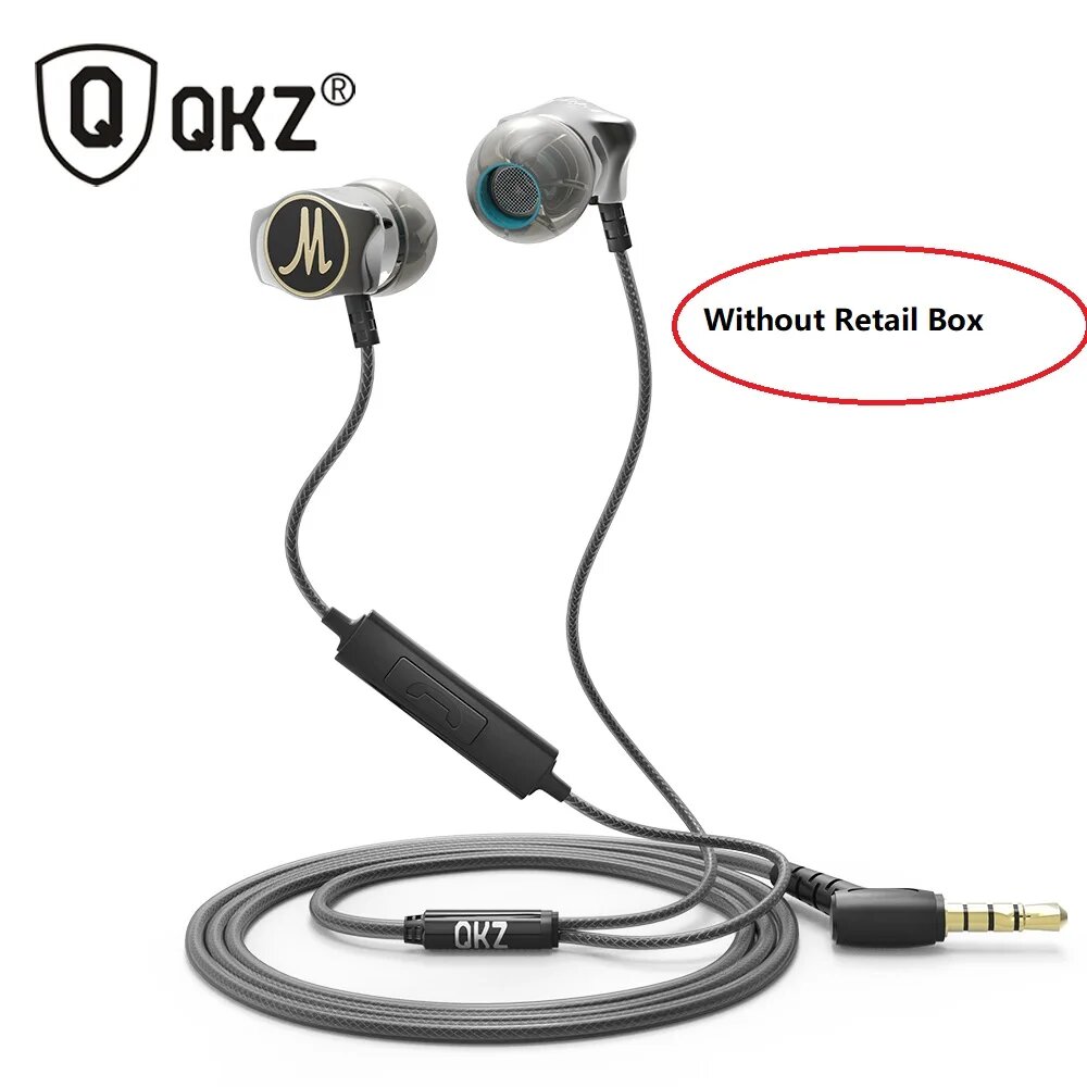 QKZ DM7 Металлические наушники, без коробки