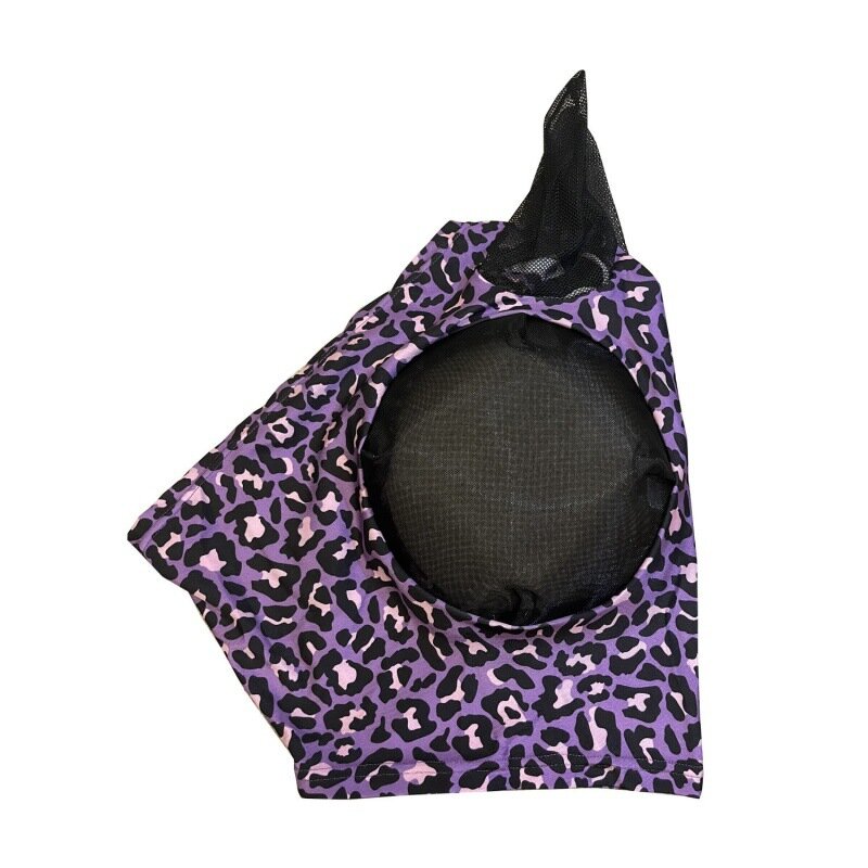 Маска для лошади, дышащая, противомоскитная, с леопардовым принтом