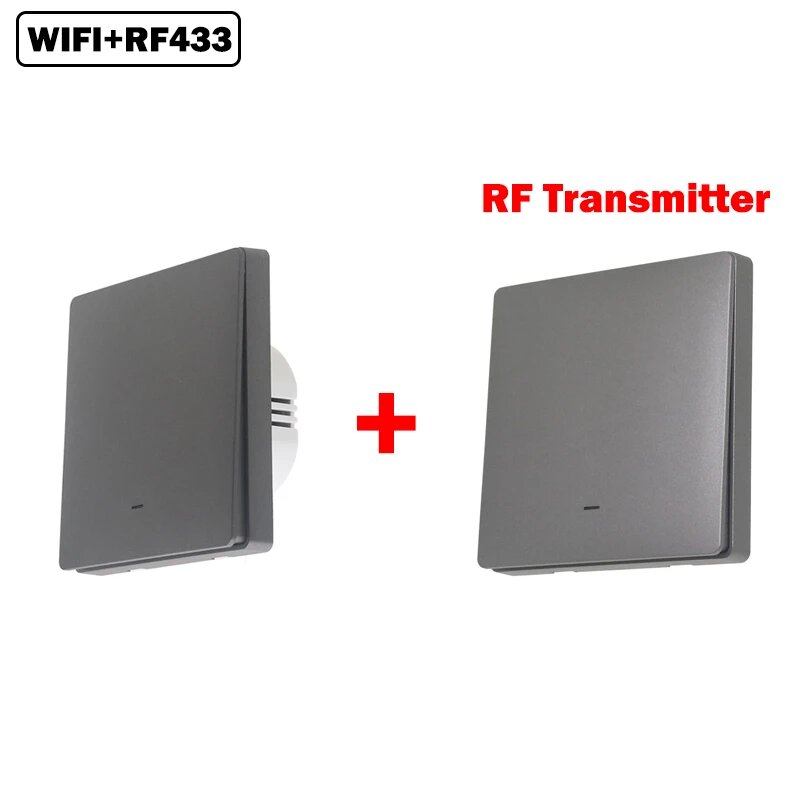 Умный выключатель WiFi+RF433, 1GangGraySET
