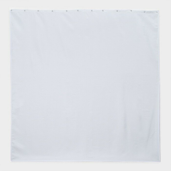 Штора для ванной «Ла Каса», с люверсами, 180×180 см, полиэстер, белая