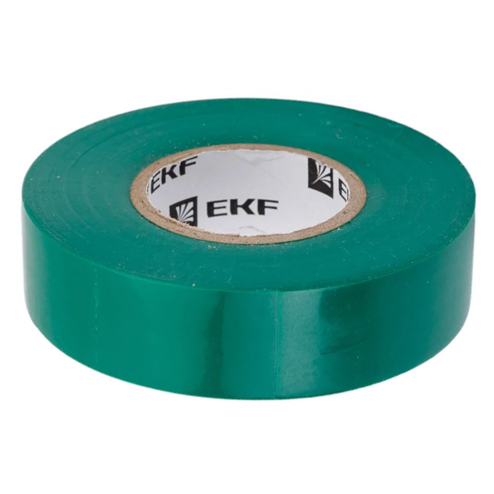 Изолента класс В 0.13х15мм (рул.20м) зел. EKF plc-iz-b-g (10 шт/упак)