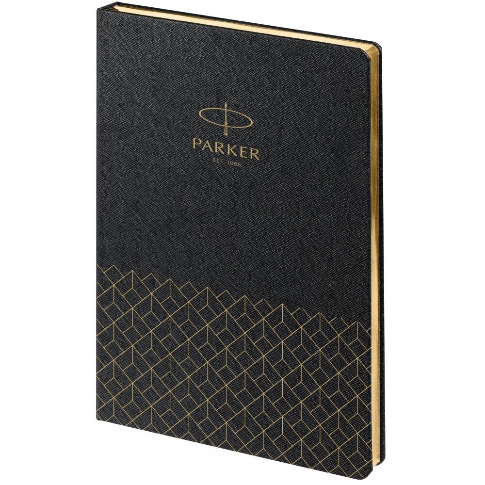 Parker P_1113305 Ежедневник недатированный, черный c нанесением logo parker