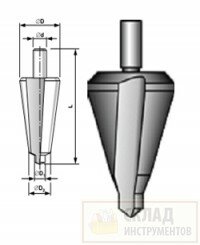 Коническое сверло с ограничителем 3/14, 58, 1, 1/4" Bucovice (540140)