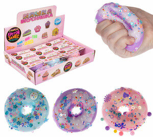 *Игрушка(1Toy) Антистресс Крутой замес Няшка-вкусняшка Пончик с посыпкой [8.5*7.5см] (Т25363)