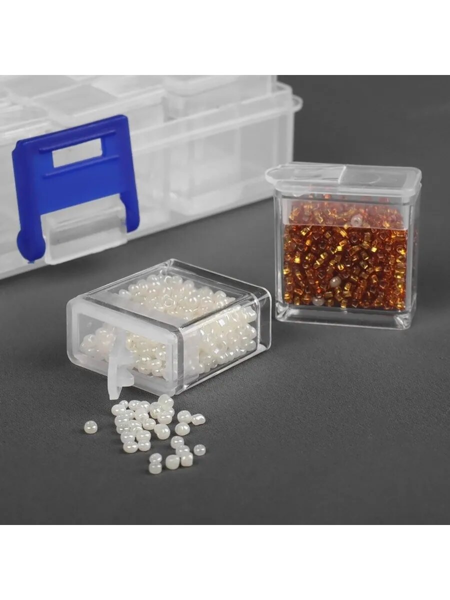 Удобный набор мини-баночек для хранения рукоделий