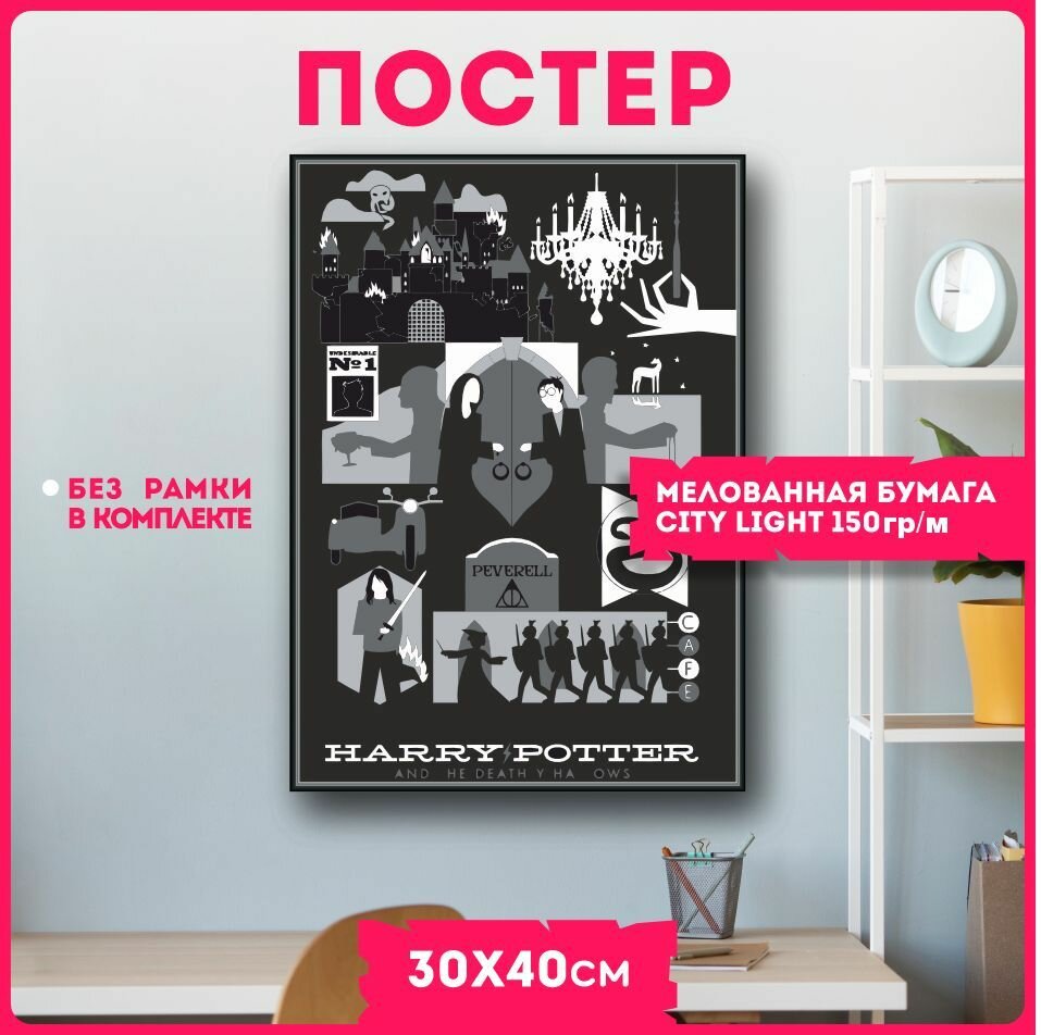 Постеры на стену гарри поттер harry potter hogwarts