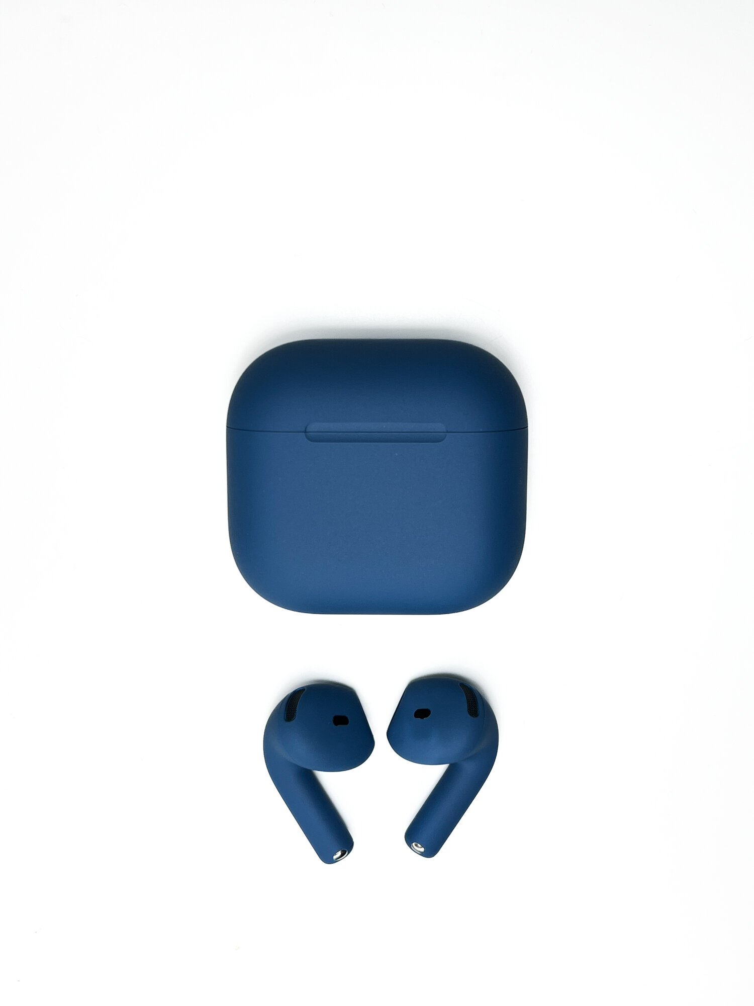 Беспроводные наушники Apple Airpods 4 с активным шумоподавлением "ANC" (темно-синие, Ral-5009)