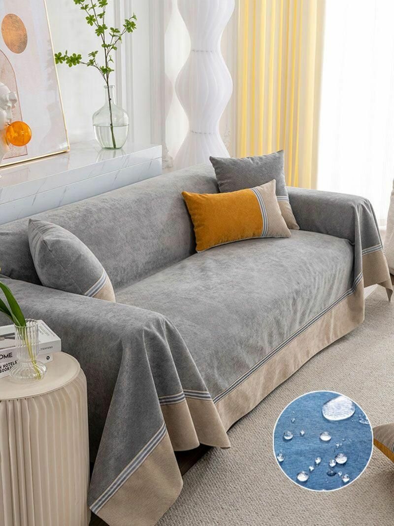 Чехол для мебели , водонепроницаемый Чехол на диван с подлокотниками, без подлокотников, угловой, Не скользит, не пропускает мочу, не оставляет пятен